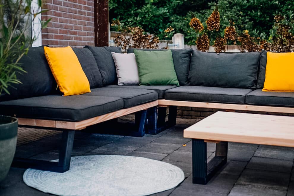 Loungeset Hout I 5 tot 6 personen I Douglas en Staal