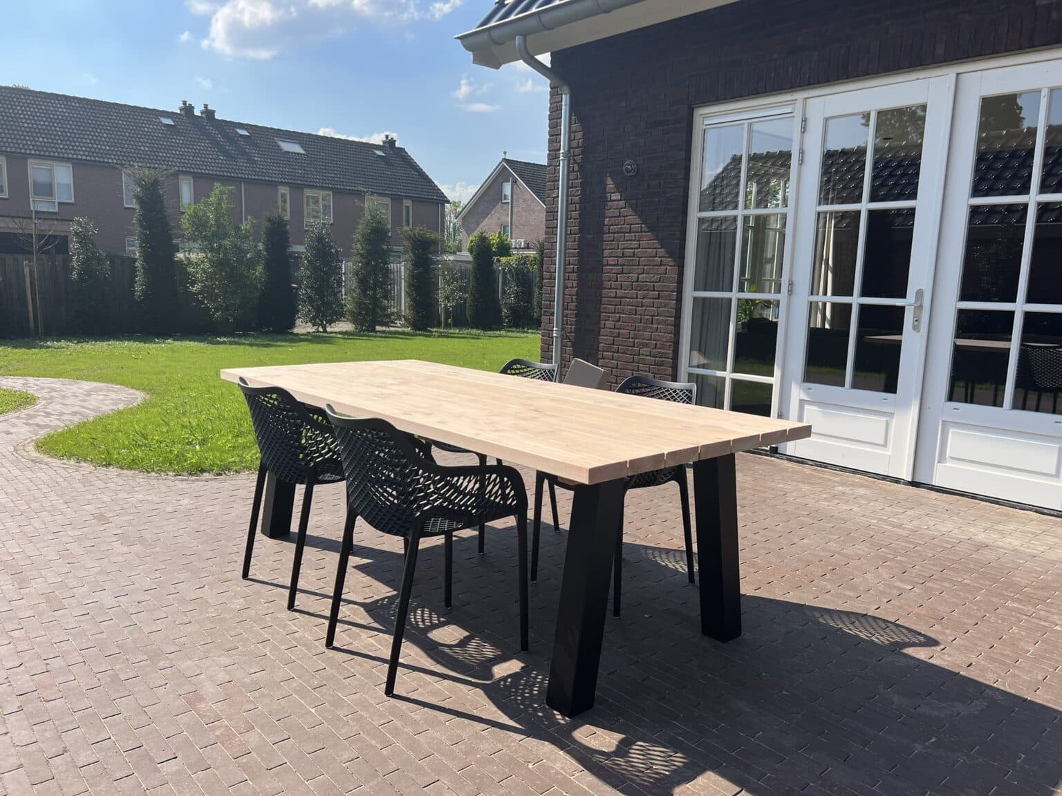Tuintafel Alex | A Zonder Ligger Staal | Douglas Hout